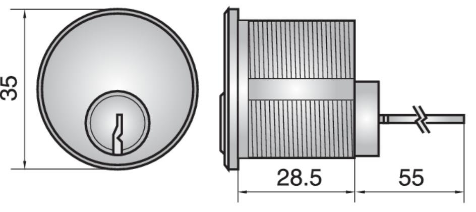 P657-3 - Rim mortice Vertical tail | ASSA ABLOY