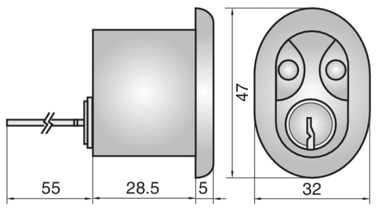 2409 - Single rim cylinder (inside) | ASSA ABLOY