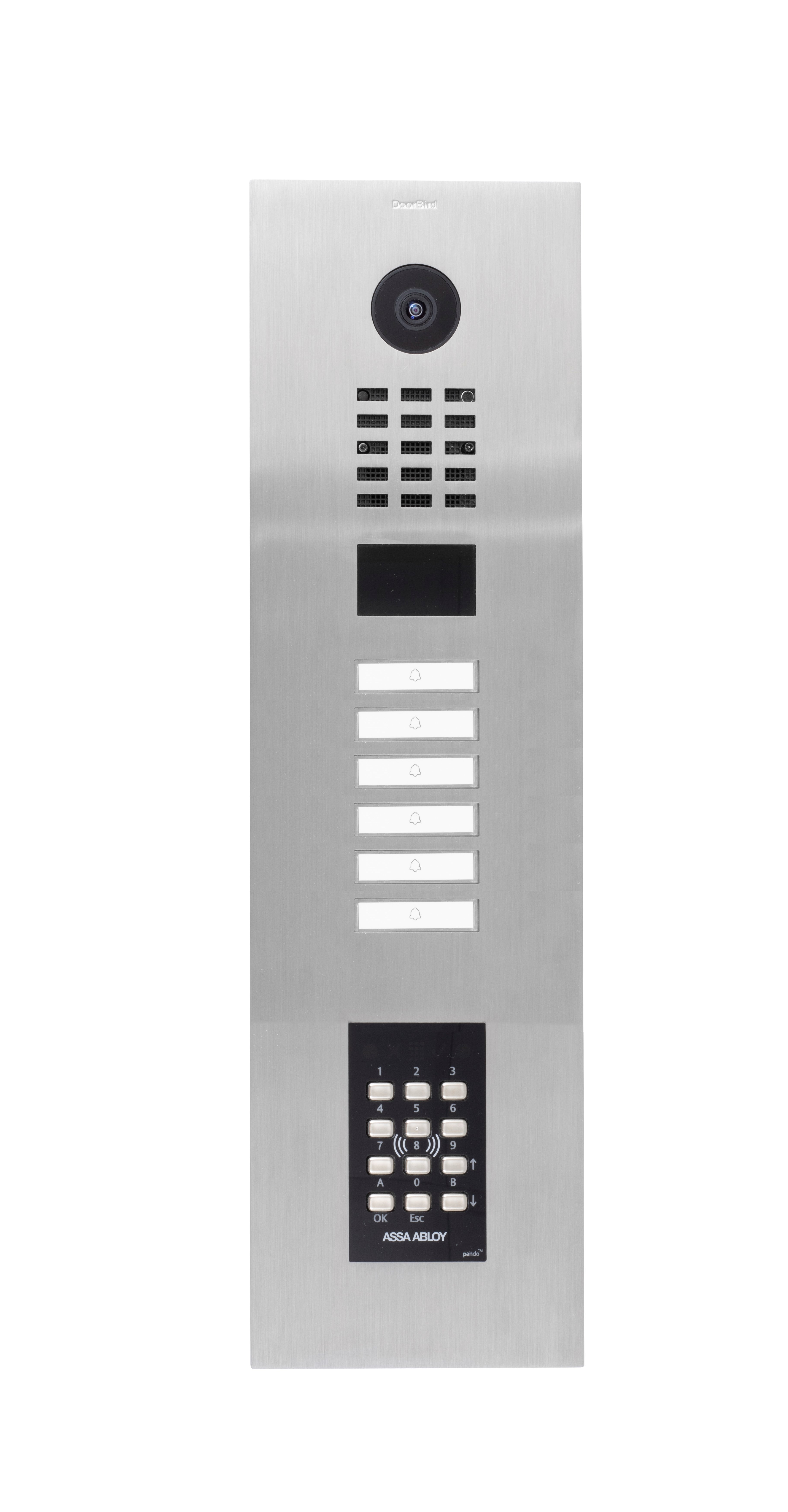 DoorBird D2101V inkl. Pando Secure Go, utanpåliggande | ASSA ABLOY